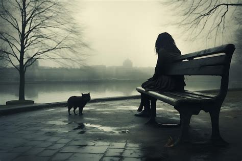 Premium Photo Portrait Of Loneliness Alone Depression And Sadness People