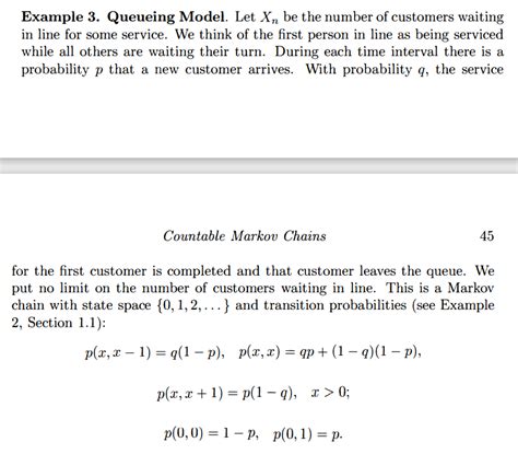 21 Consider The Queueing Model Example 3 Of Section