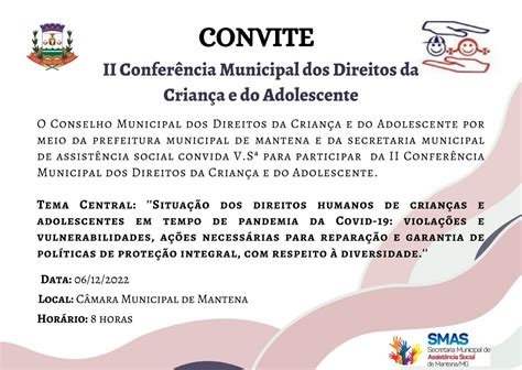 Ii Conferência Municipal Dos Direitos Da Criança E Do Adolescente