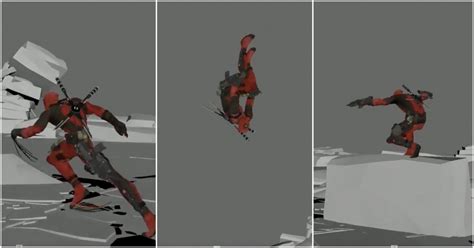 Smooth 3d Deadpool Backflip Animation Set Up In Maya