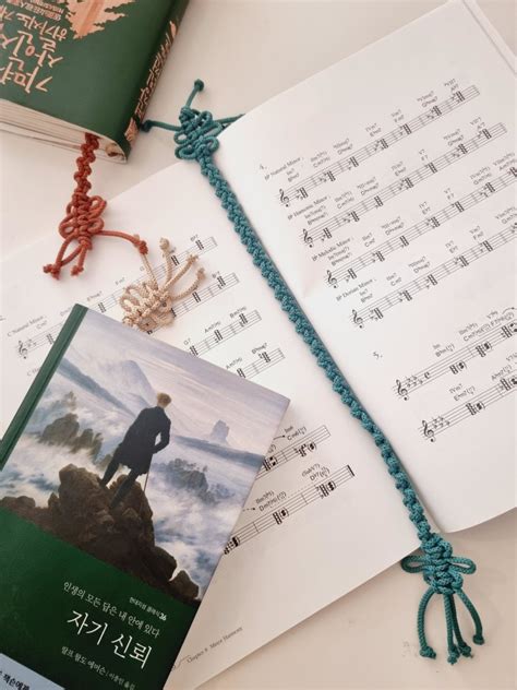 마크라메 피코 책갈피 Diy Kit 북마크만들기 1 아이디어스