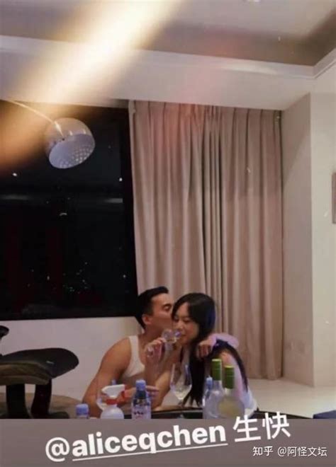 阿娇前夫高调秀恩爱，搂老婆脖颈好甜蜜，alice腹部凸起疑怀二胎 知乎