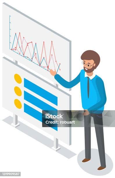 Analis Bisnis Statistik Pebisnis Profesional Menganalisis Tingkat
