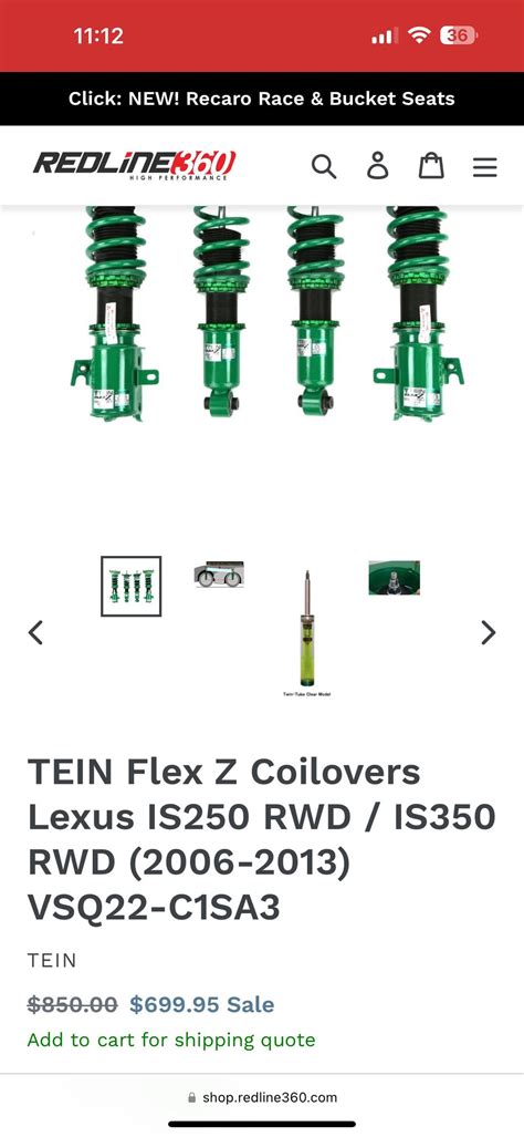 Anything I Should Know Before Buying Tein Flex Zs 2009 Is250 R Lexusis