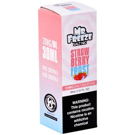 Essência para Vaper MR Freeze Salt STRAWBERRY FROST 35MG 30ML