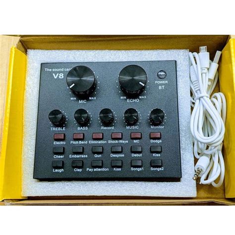 Sound card V8 Mixer Bluetooth SoundCard V8 Audio Soundcard – Gameak Jo ...