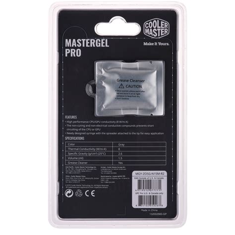 Pasta Térmica Cooler Master MasterGel Pro C MGY ZOSG N M R DD Tech
