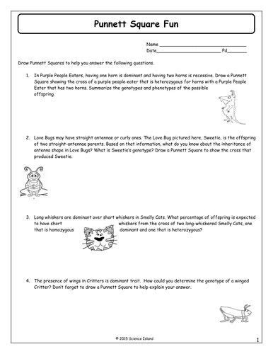 Complex Inheritance Patterns Worksheet Answer