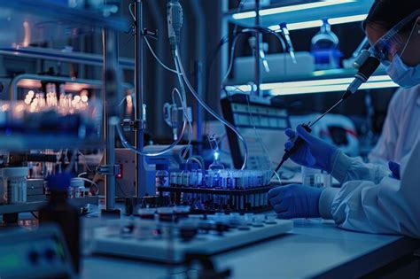 Premium Photo Biomedical Engineering Team Calibrating And Testing