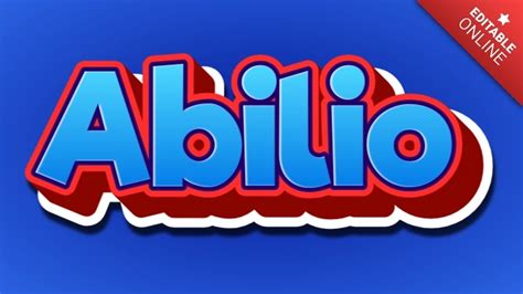 Abilio Superman Blue Red 3d Text Effect Generator