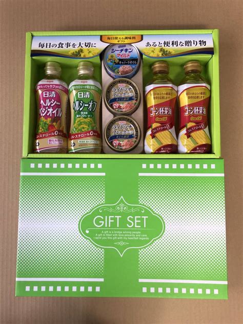 Yahooオークション ギフトセット 日清オイル＆ほごろもシーフードバ