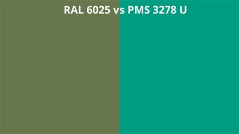 Ral 6025 Vs Pms 3278 U Ral Colour Chart Uk