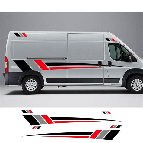 Auto Seitenstreifen Seitenaufkleber Aufkleber Für Peugeot Boxer Citroen Jumper Fiat Ducato