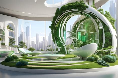 Premium Ai Image Artificial Intelligence Green Tech Conceptual Design