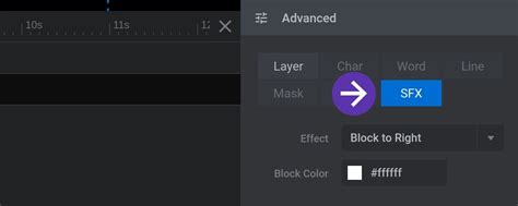 Slider Revolution Manual Advanced SFX Animations Tab