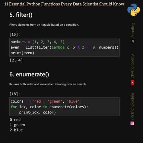 Python Coding On Instagram 11 Essential Python Functions Every Data