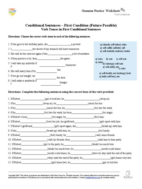 Conditional Handouts P13 Esl Library Pdf E Books Linguistic Typology