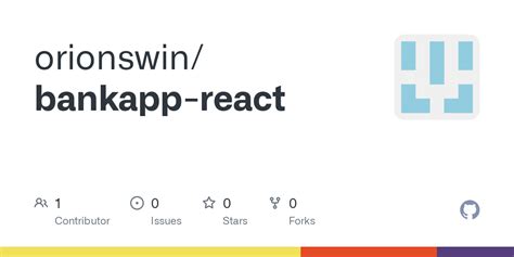 Github Orionswin Bankapp React