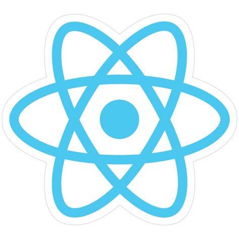 Reactjs Official Logo Javascript Framework T Shirt Sticker In 2025