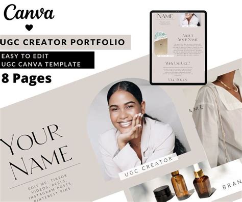 UGC Portfolio Sand Version UGC Portfolio Template UGC Creator