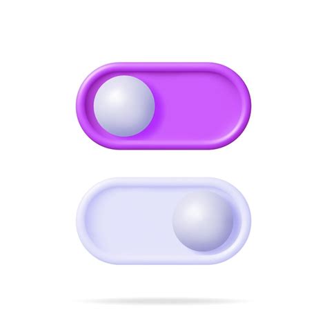 Premium Vector D On And Off Buttons Switch