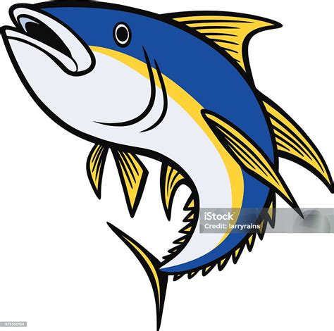 Ikon Tuna Sirip Kuning Ilustrasi Stok Unduh Gambar Sekarang