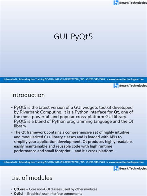Pyqt5 Gui Toolkit Overview And Guide Pdf Menu Computing