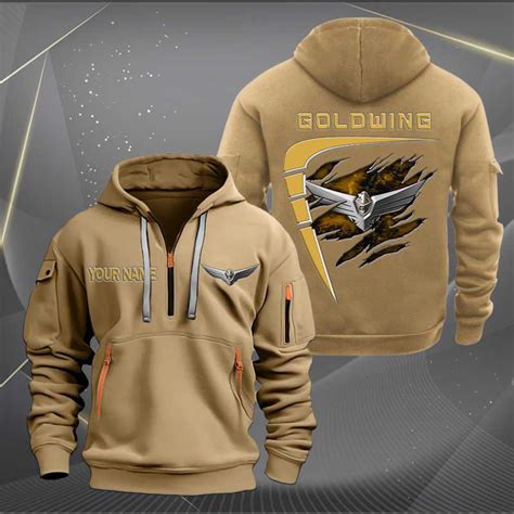 Honda Goldwing Car Personalized Zip Hoodie For Fan Lilybelli