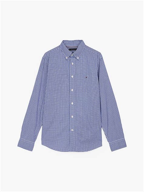 Regular Fit Gingham Poplin Shirt Multi Tommy Hilfiger