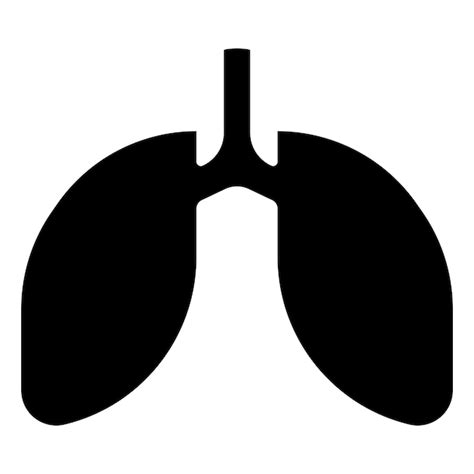 Premium Vector Lung Icon Vector