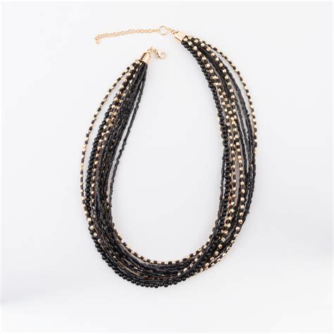 Sybil Multi Row Beaded Collar Necklace Howards Inc