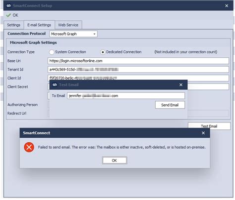 Error Message When Setting Up Microsoft Graph Connection