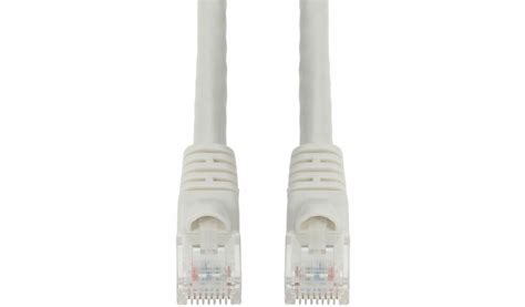 Proline 50ft White Cat 6 Pvc Ethernet Cable Snagless Bubble Boot Rj 45