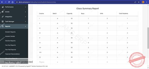 How We Can Get A Class Summary Report From Amserp Helpdesk