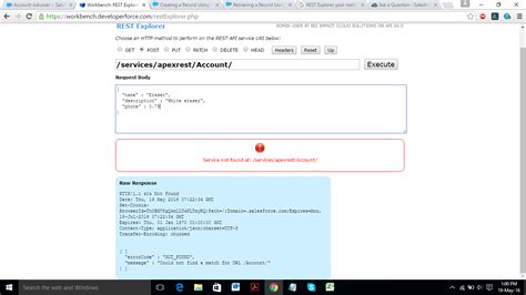 Post How To Create A Record In Workbench Using Rest Explorer