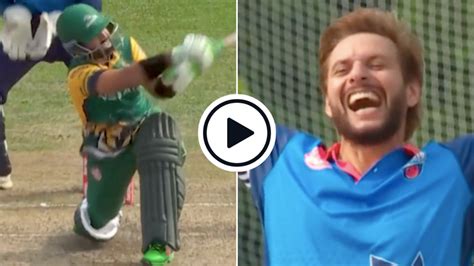 Watch Shahid Afridi Captures Mohammad Rizwan With Loopy Leg Spin In