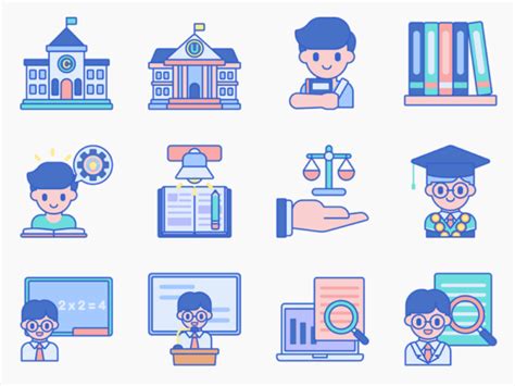 92 Academic Icon Set Flat Icons