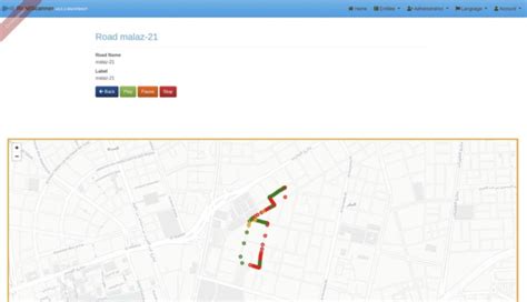 Map Visualization With Playback Features The Circles Represent Samples