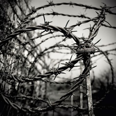 Premium Ai Image Barbed Wire