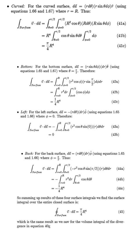 Solved Check The Divergence Theorem For The Function V R2 Cos R