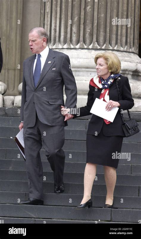 Us Ambassador William S Farish And His Wife Sarah At The September 11 Service Of Remembrance And