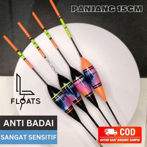 Jual Pelampung Pancing Anti Badai 15cm Kambangan Sensitif Full Lilit
