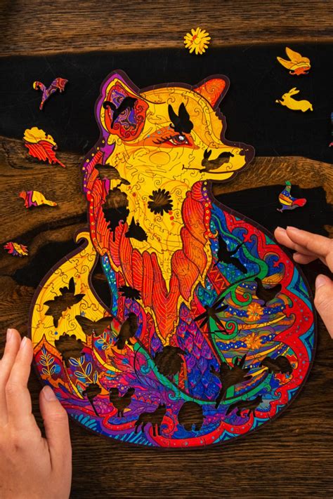 Wooden Puzzle Unique Puzzle Alluring Fox T Idea Wooden