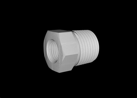 Stl File Pipe Bushing Reducer 38 Nptm To 18 Nptf 🔫・3d Printable