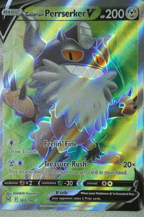 Pokemon Pocket Monster Pokemon Kort Galarian Perrserker V 183196