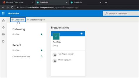 SharePoint Tutorial Creating A New Site Master Data Skills AI