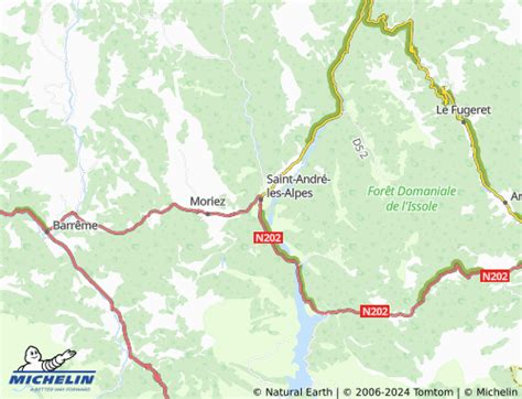 Carte MICHELIN Saint André les Alpes ViaMichelin