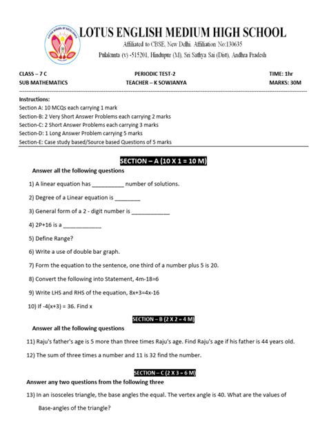 class 7 pt 2 pdf pdf triangle equations