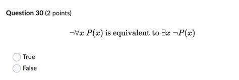 Solved XP X Is Equivalent To XP X True False Chegg Com