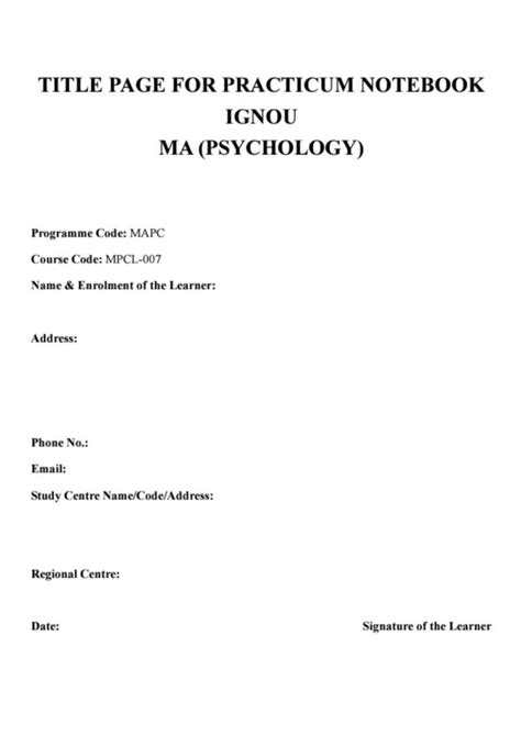 Ignou Project Dissertation Practical Files Internship Report 2025 How To Submit How To